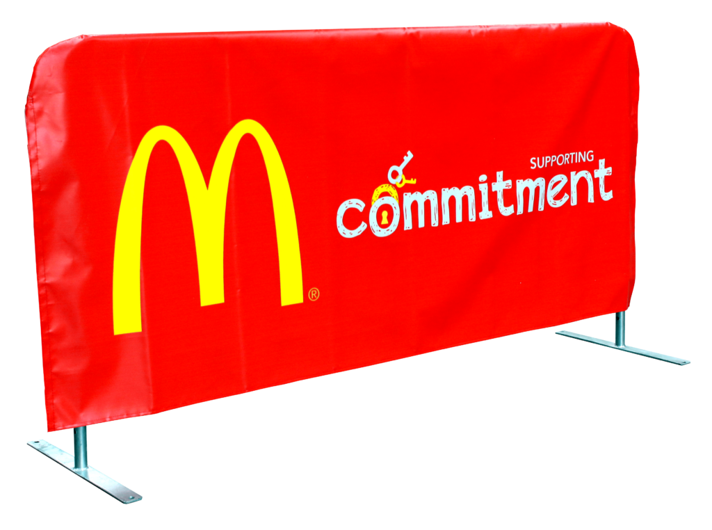 Crowd Control Barrier Banners | Star Outdoor